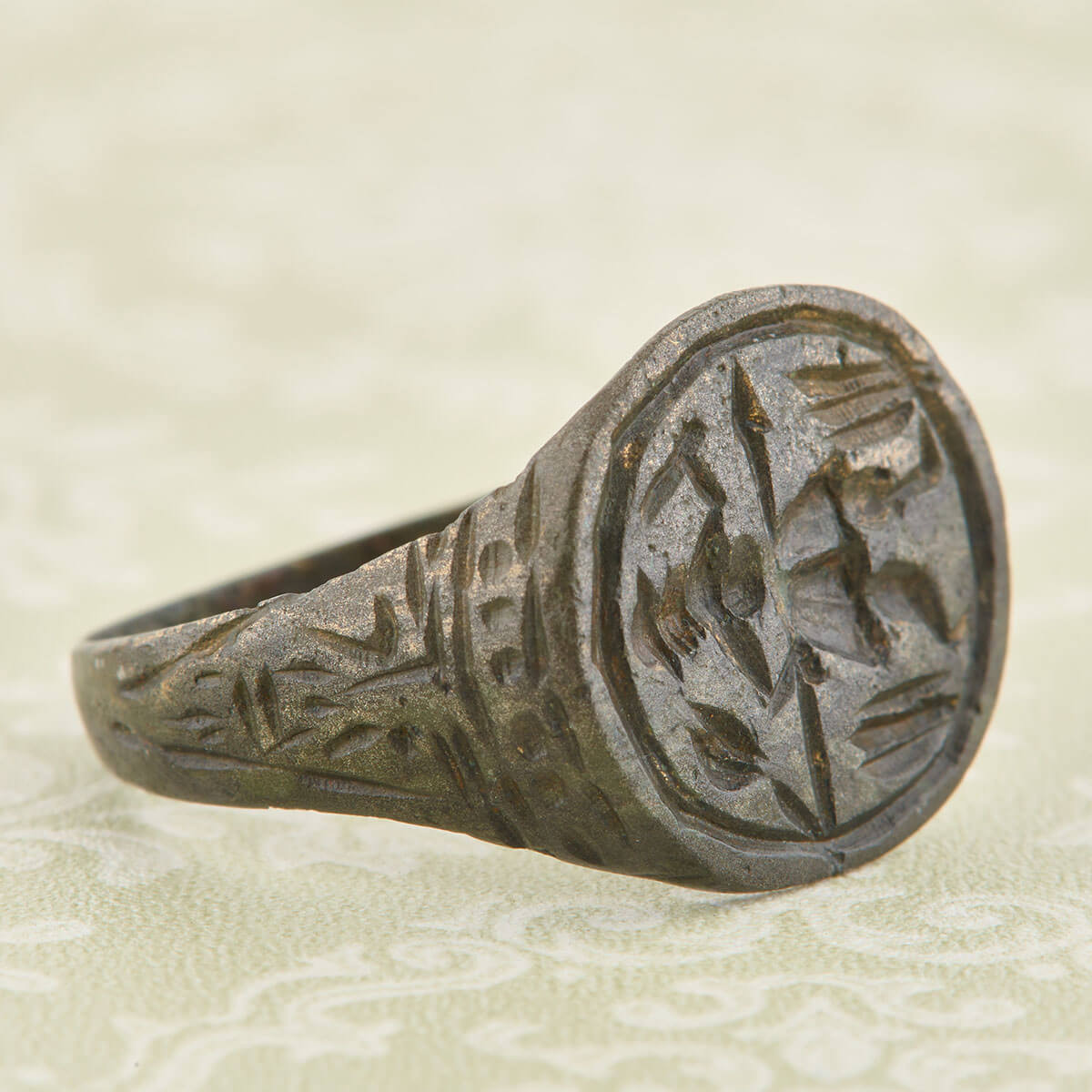 Tudor Period Bronze Warrior Signet Ring | RH Jewellers