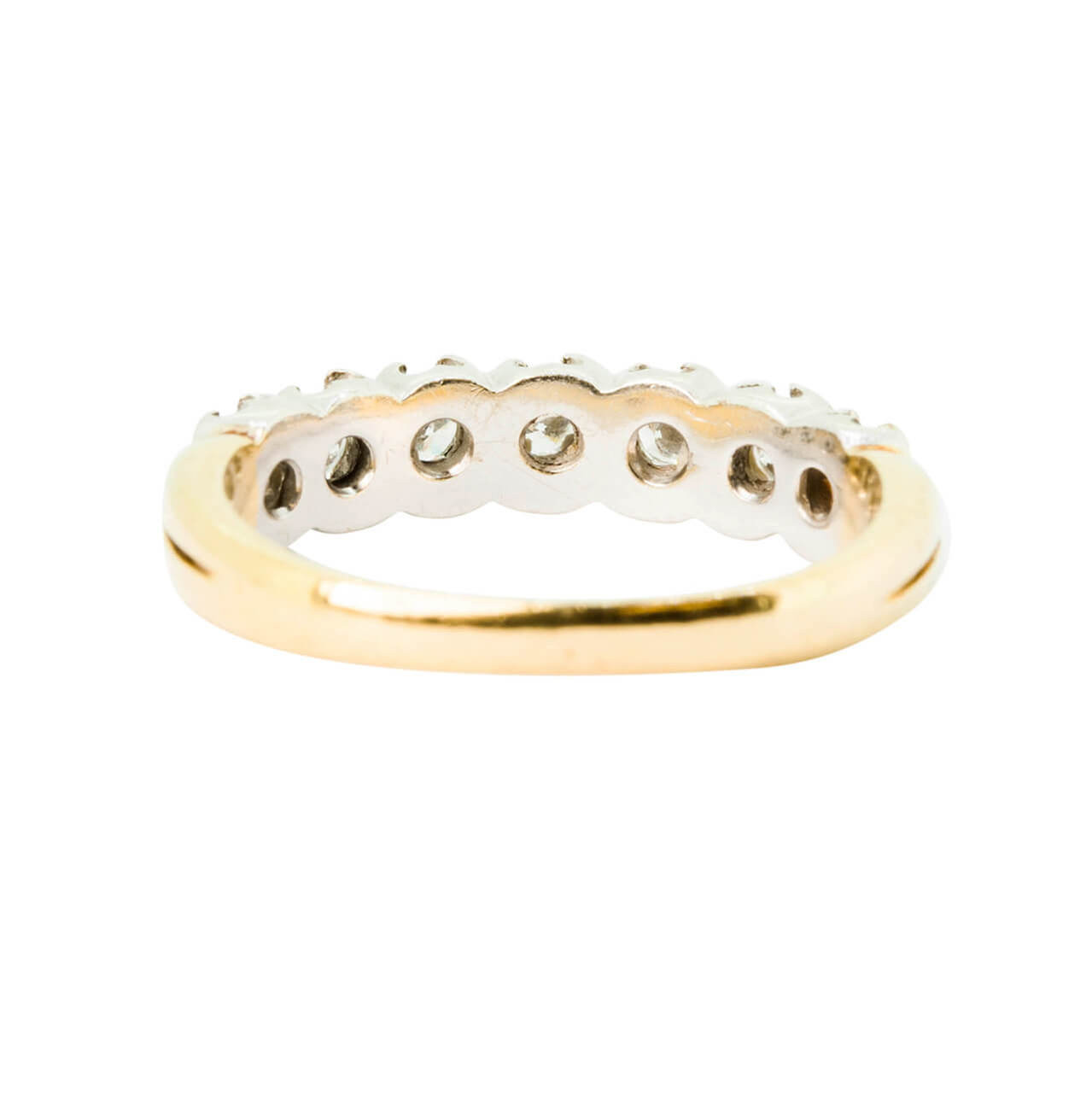 Pre Owned 18ct Gold 7 Stone Diamond Eternity Ring | RH Jewellers