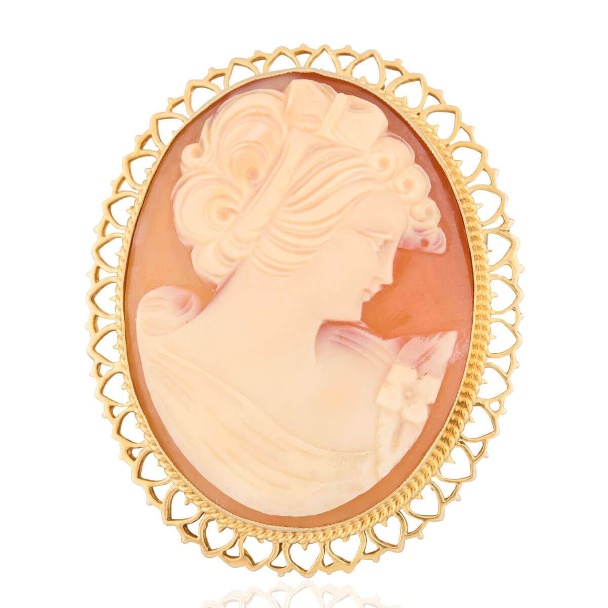 Vintage Large Cameo Brooch | RH Jewellers