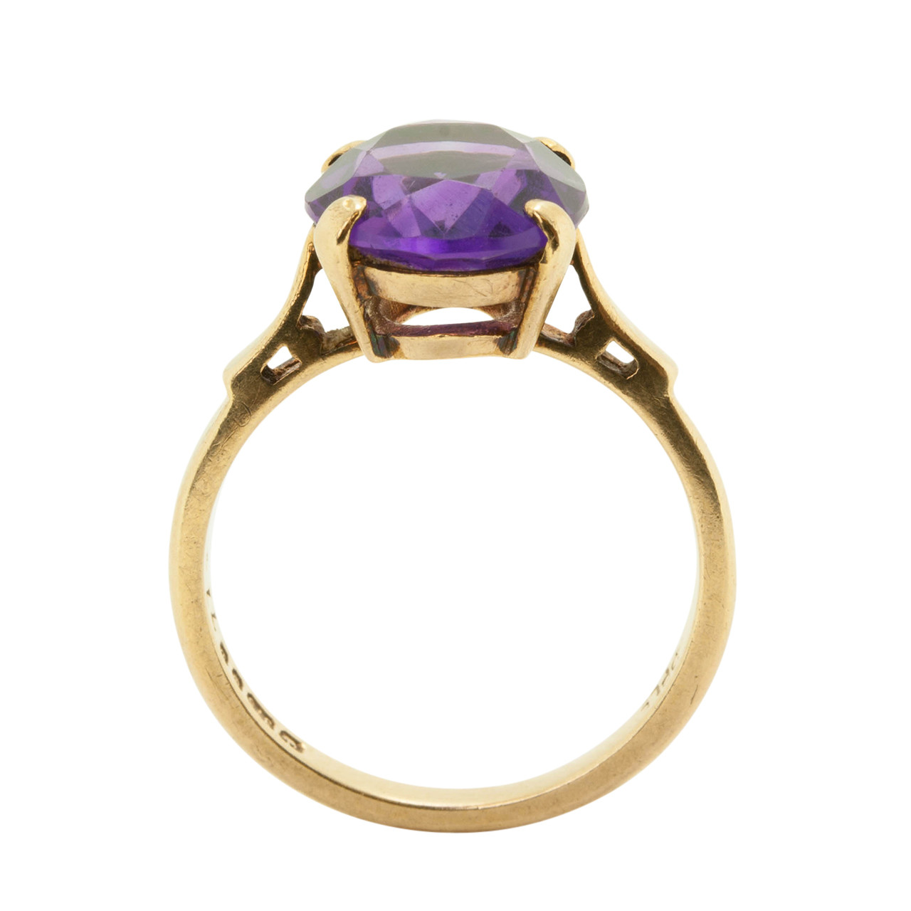 Pre-owned Amethyst 9ct Gold Ring | Second Hand Jewellery