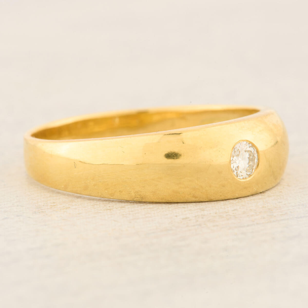 Vintage 18ct Gold Diamond Gypsy Ring | RH Jewellers