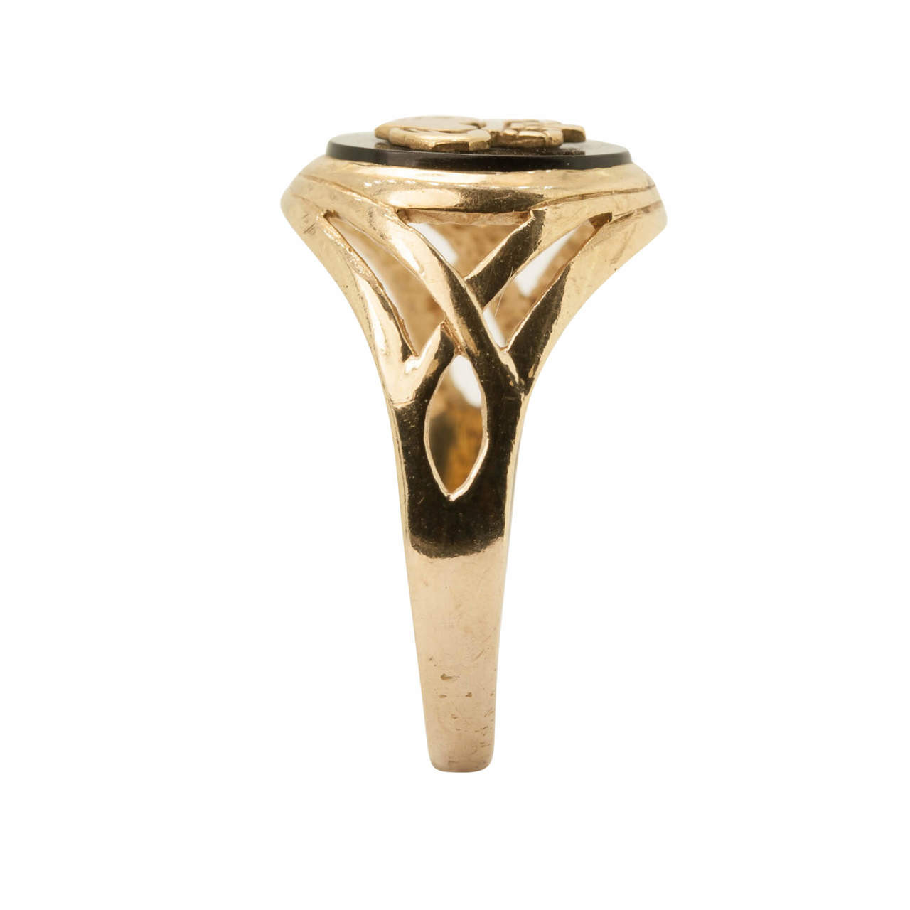 Second Hand 9ct Gold, Claddagh Signet Ring | RH Jewellers