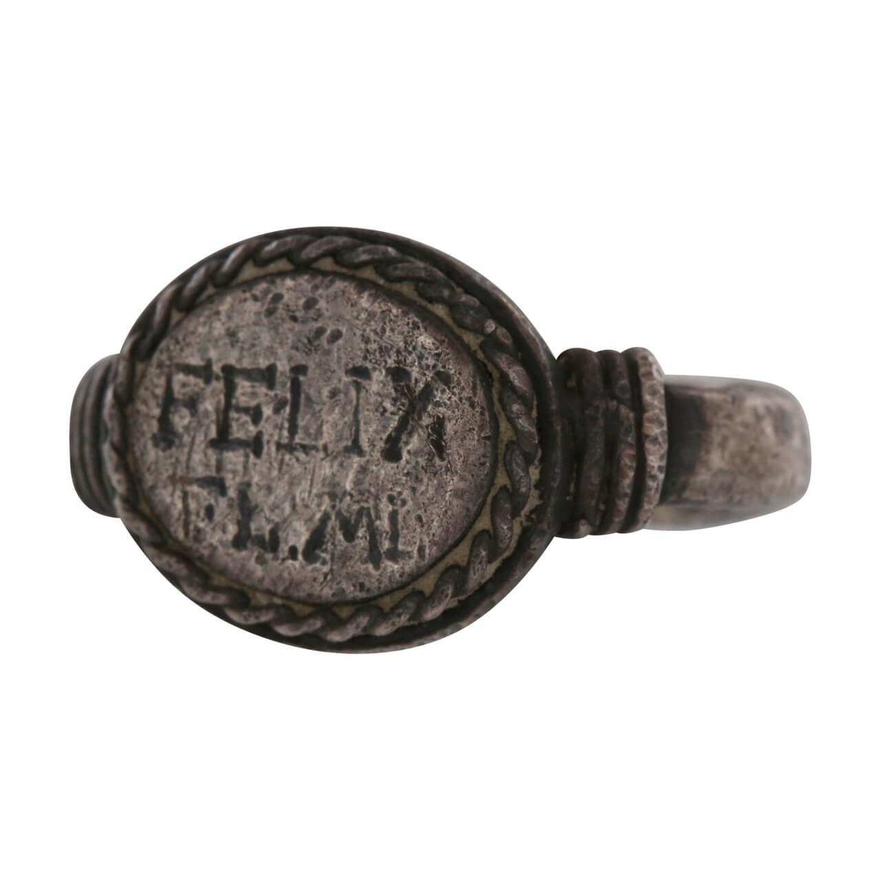 Roman Silver FELIX Legionary Military Ring | RH Jewellers