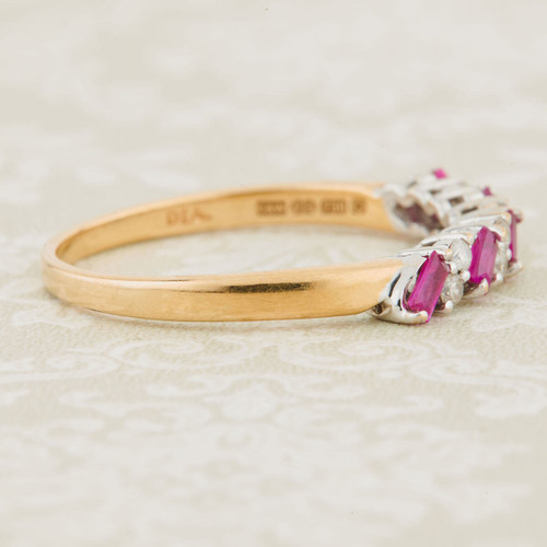 Second Hand Ruby & Diamond Eternity Ring | RH Jewellers