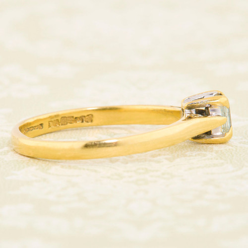 Second Hand Baguette Diamond Solitaire Ring | RH Jewellers