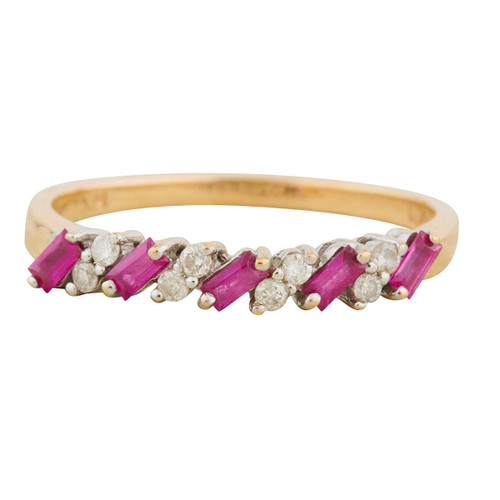 Second Hand Ruby & Diamond Eternity Ring | RH Jewellers