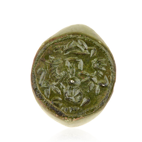 Medieval Oval Bronze Signet Ring with Crest | RH Jewellers