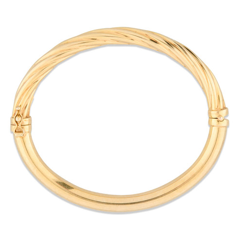 Second Hand 9ct Gold Twisted Bangle | RH Jewellers