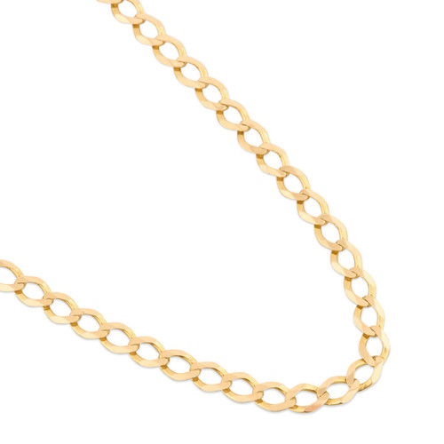Second Hand 9ct Gold, 22” Curb Chain Necklace | RH Jewellers