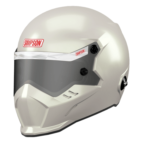 Simpson Kingsnake Helmet Snell Sa2025 White Black Carbon king snake