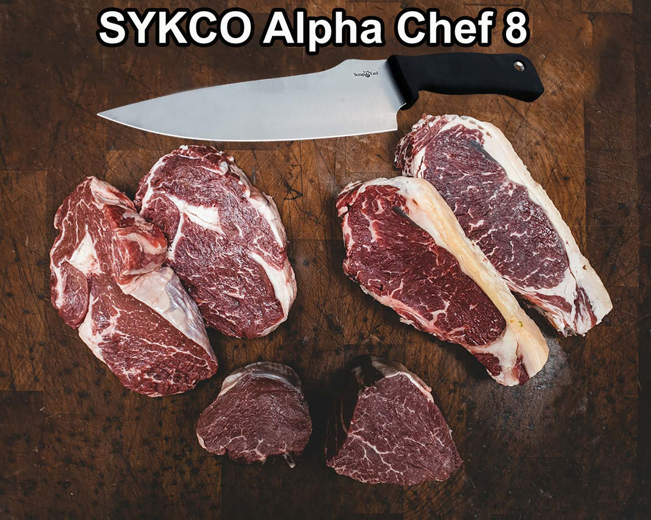 SYKCO Alpha Chef 8, Satin or Stonewashed Finish, AEBL Steel - BUSSE ...