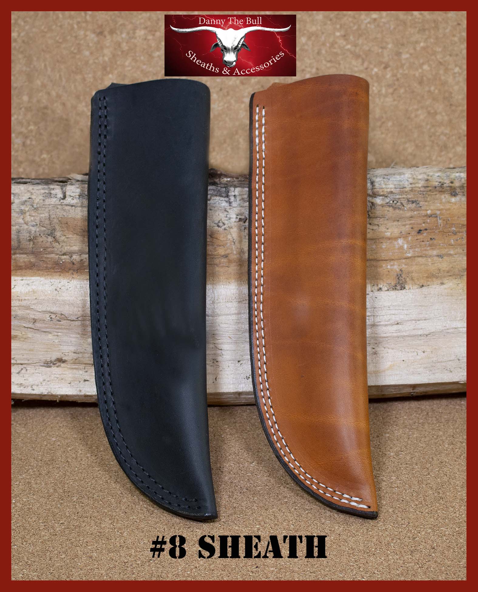 #8 Danny The Bull Sheath, Fits Blades 7" - 8", Boss HOG Badger ...