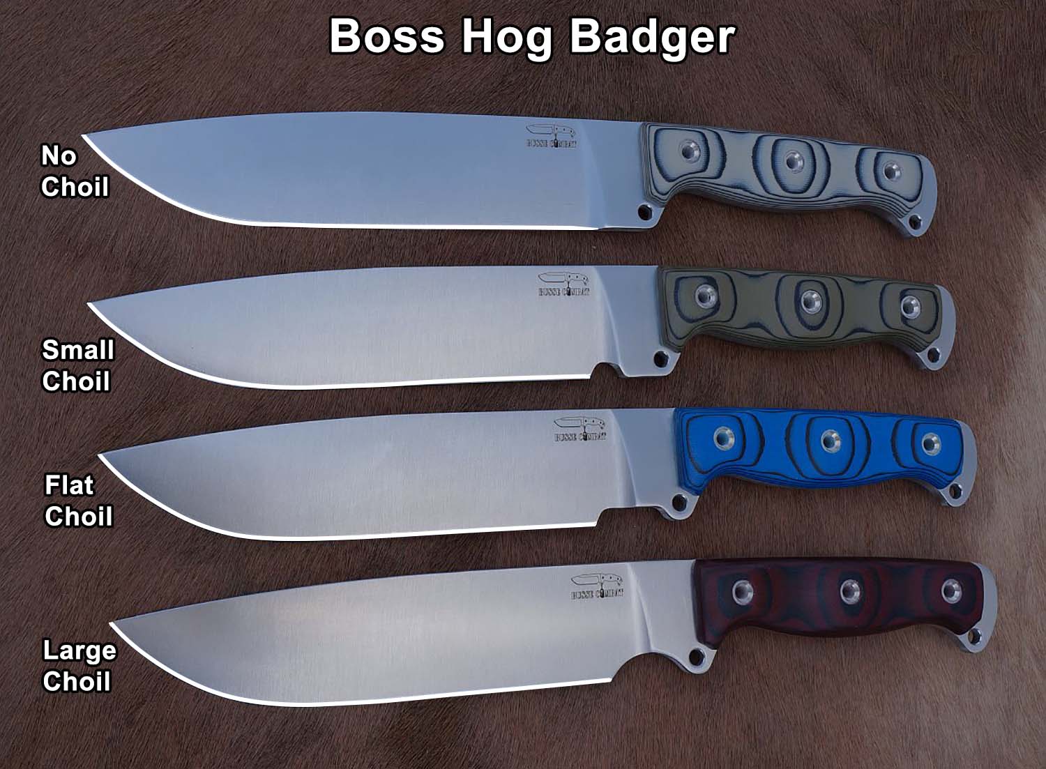Boss HOG Badger, Coated, Stonewashed, or Satin Finish - BUSSE COMBAT ...