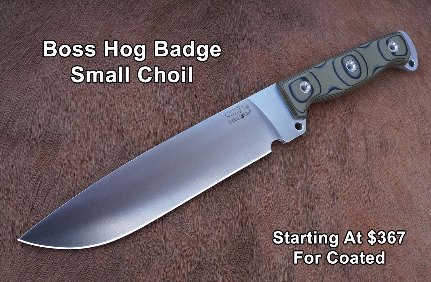 Boss HOG Badger, Coated, Stonewashed, or Satin Finish - BUSSE COMBAT ...