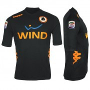 KAPPA AS ROMA 2012 AWAY TOTTI JERSEY BLACK - Soccer Plus