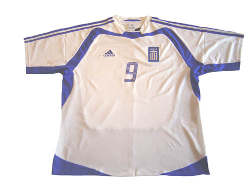 ADIDAS GREECE 2004 AWAY `CHARISTEAS` JERSEY WHITE - Soccer Plus