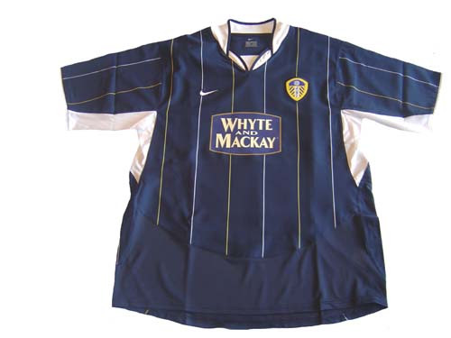 NIKE LEEDS UNITED 2004 AWAY JERSEY BLUE - Soccer Plus
