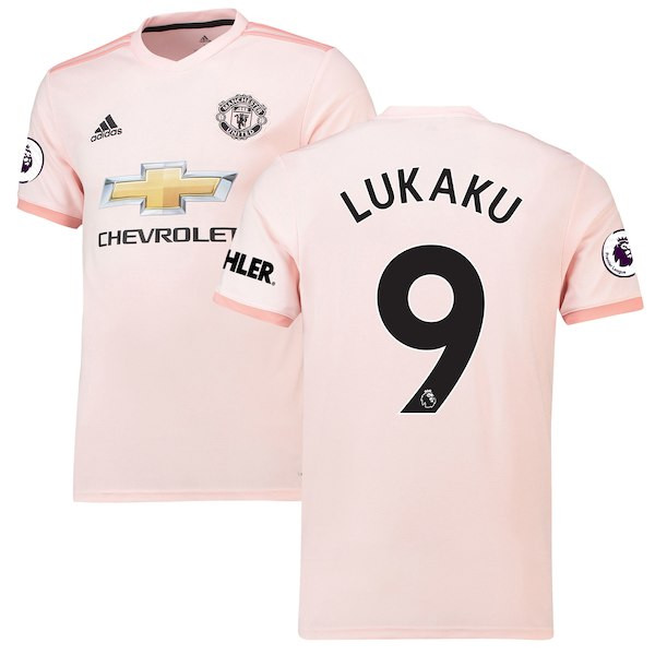 ADIDAS MANCHESTER UNITED 2019 AWAY `LUKAKU`JERSEY PINK - Soccer Plus