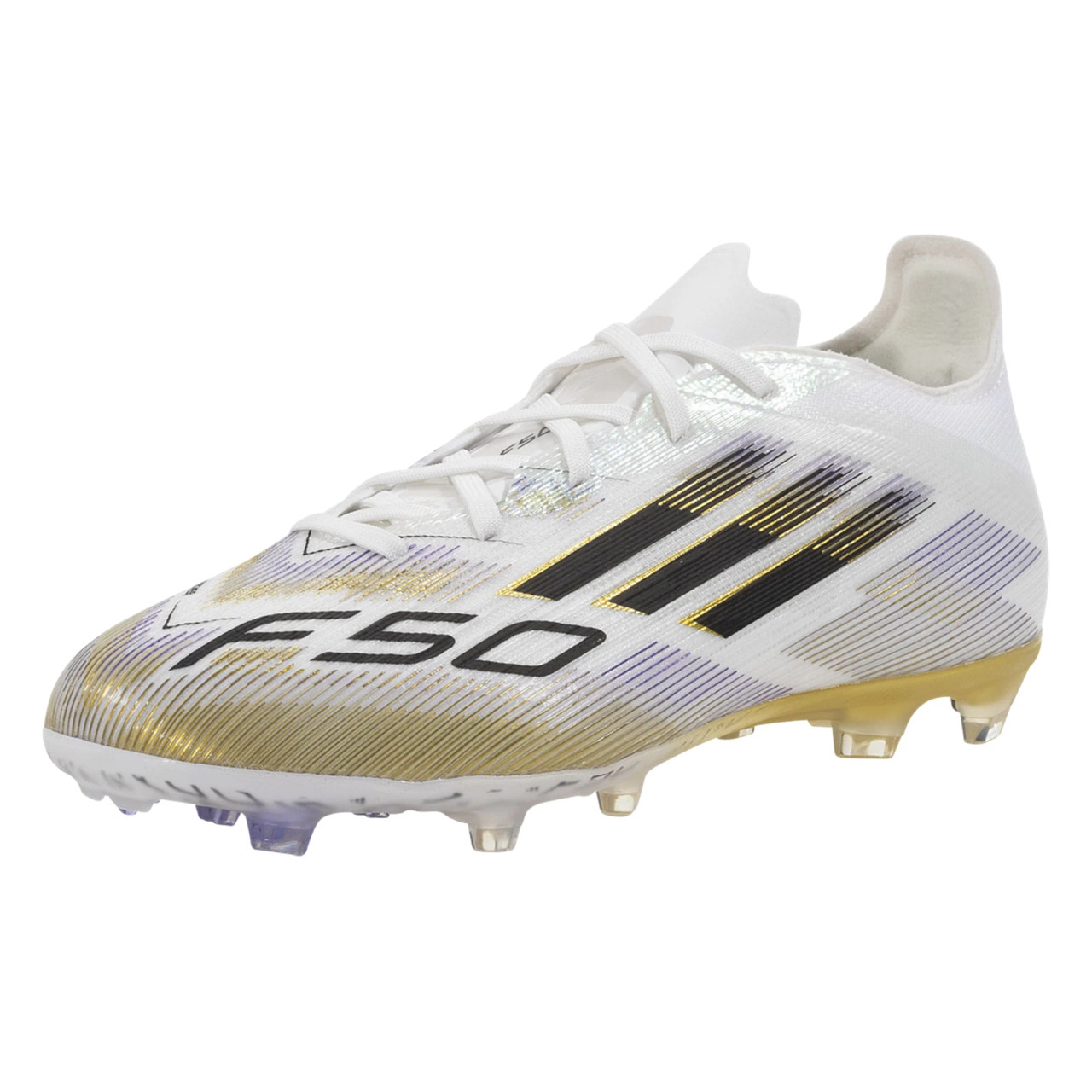Adidas F50 Elite FG Jr White/Black/Gold