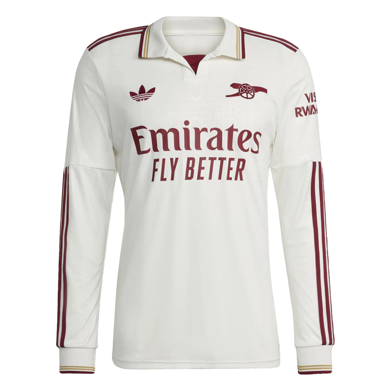 Adidas Arsenal 25/26 LS Third Jersey White