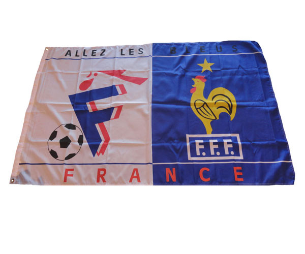 FRANCE `ALLEZ LES BLEUS` FLAG - Soccer Plus