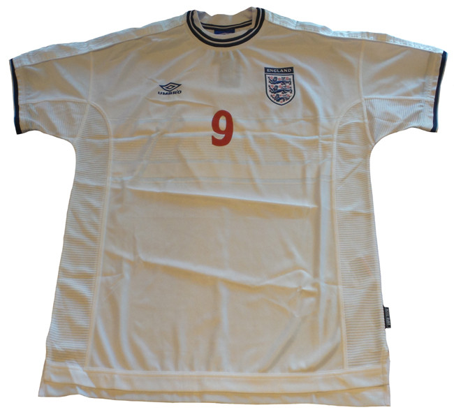 UMBRO ENGLAND 2000 HOME `SHEARER` JERSEY - Soccer Plus