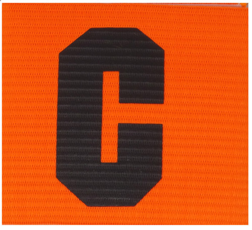 CAPTAIN ARMBAND VELCRO EUROPEAN STYLE PEACH - Soccer Plus
