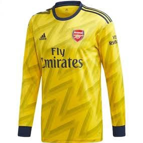 ADIDAS ARSENAL 2020 AWAY LS JERSEY YELLOW - Soccer Plus