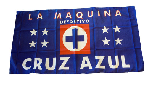 CRUZ AZUL LA MAQUINA SOCCER FLAG - Soccer Plus