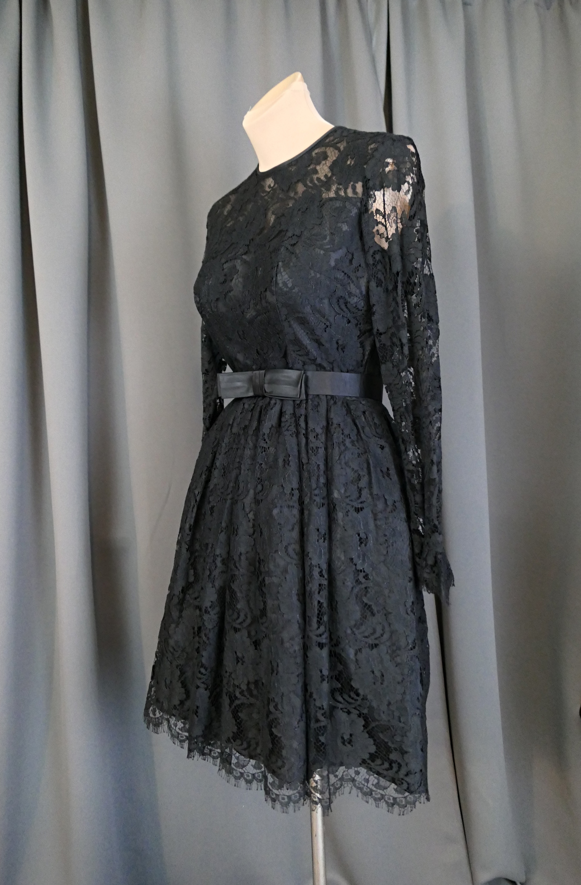Vintage 1960s Little Black Lace Dress, fits 32 bust, Evening Cocktails ...