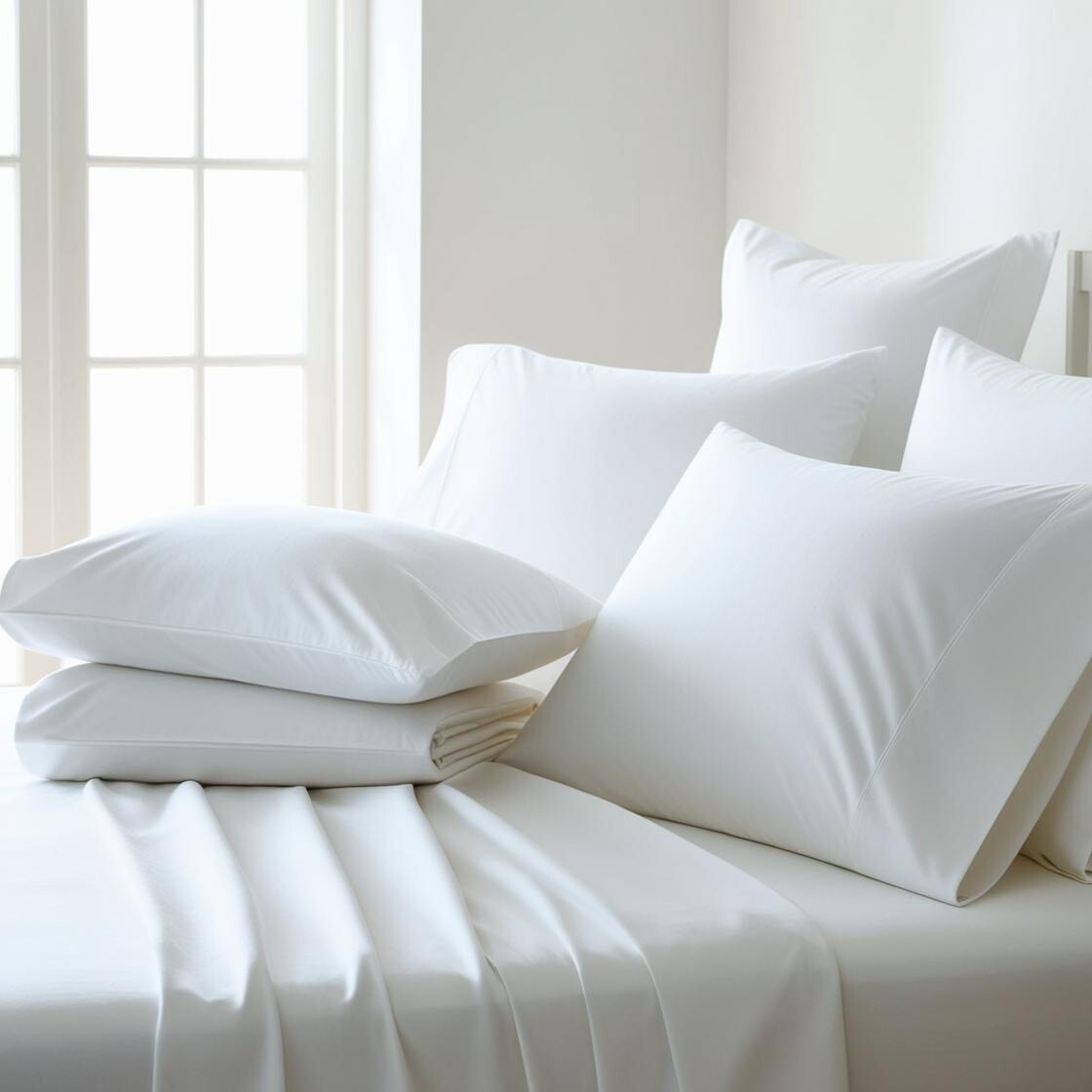 Microfiber 90GSM Fitted Sheets 78x80x12" King White (1 Dozen)