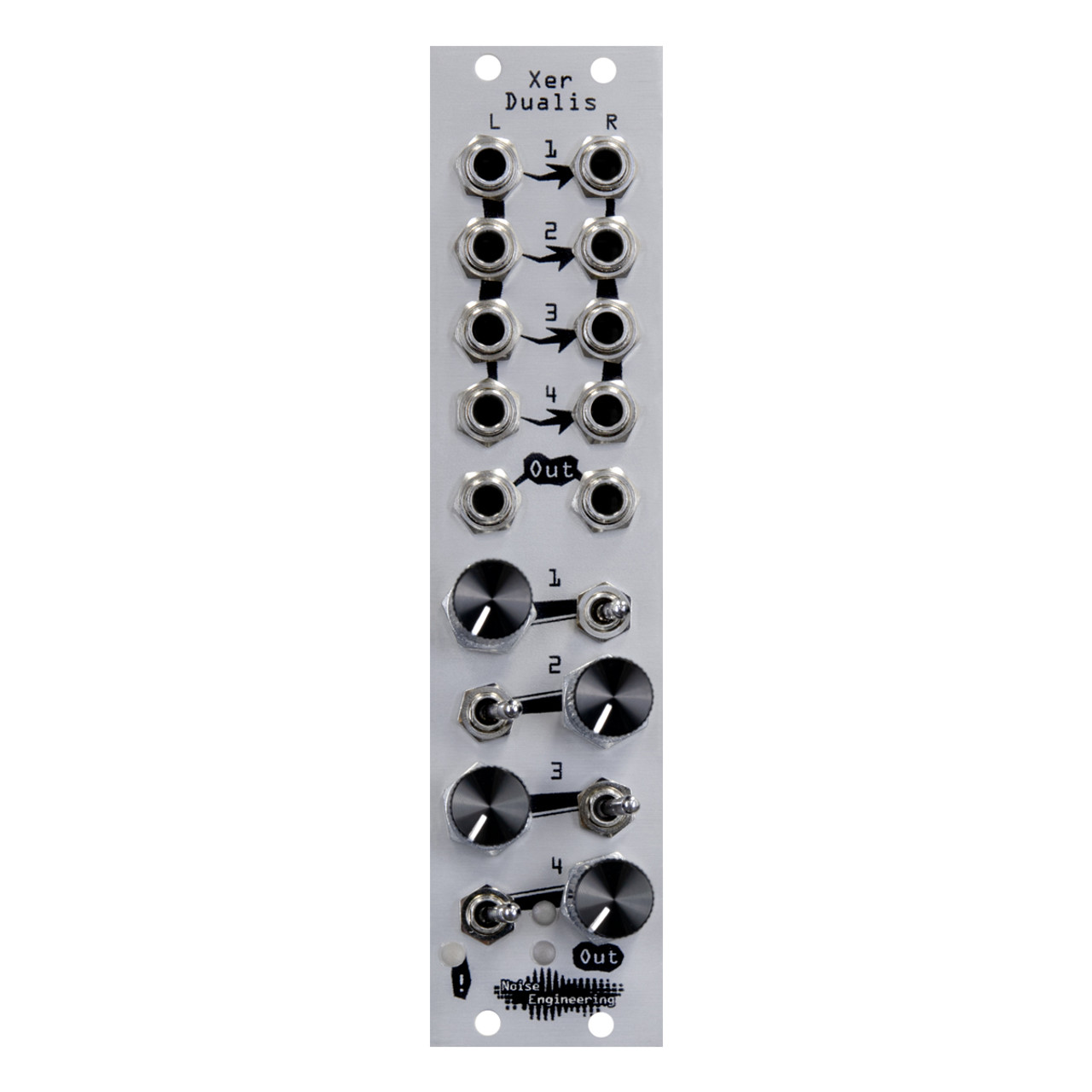 Noise Engineering Xer Dualis Eurorack Stereo Mixer Module Silver At