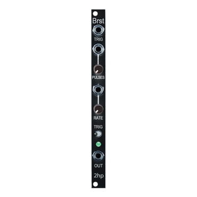 2hp BRST Eurorack Burst Trigger Module (Black) at Signal Sounds