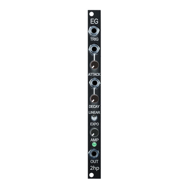 2hp EG Eurorack Envelope Generator Module (Black) at Signal Sounds