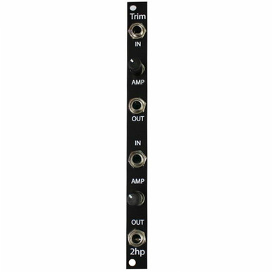 2hp TRIM Eurorack Attenuator Module (Black) at Signal Sounds