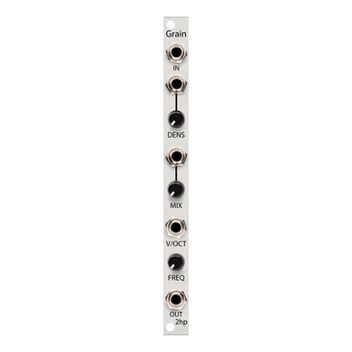 2hp Grain Eurorack Granular Synthesis Module (Silver) at Signal Sounds