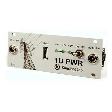 Konstant Lab 1U PWR Eurorack Power Module (Pulp Logic) at Signal Sounds