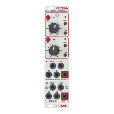Flame Crossmix Eurorack Dual Crossfader Recorder Module at Signal Sounds