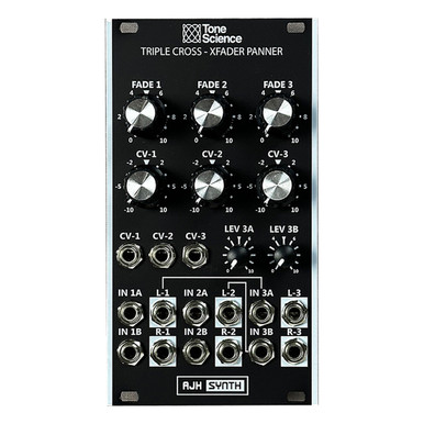 AJH Synth Triple Cross Eurorack VC Crossfader Module (Black) at Signal ...