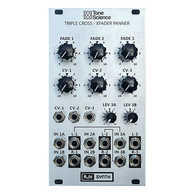 AJH Synth Triple Cross Eurorack VC Crossfader Module (Silver) at Signal ...