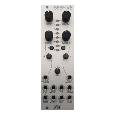 Michigan Synth Works Beehive Eurorack Macro-Oscillator Module - Plaits (Silver) at Signal Sounds