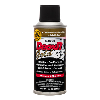 Hosa Caig Deoxit G-5 Gold Contact Cleaner Spray 5OZ