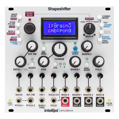 Intellijel Shapeshifter Dual Complex Morphable Wavetable VCO Module at ...