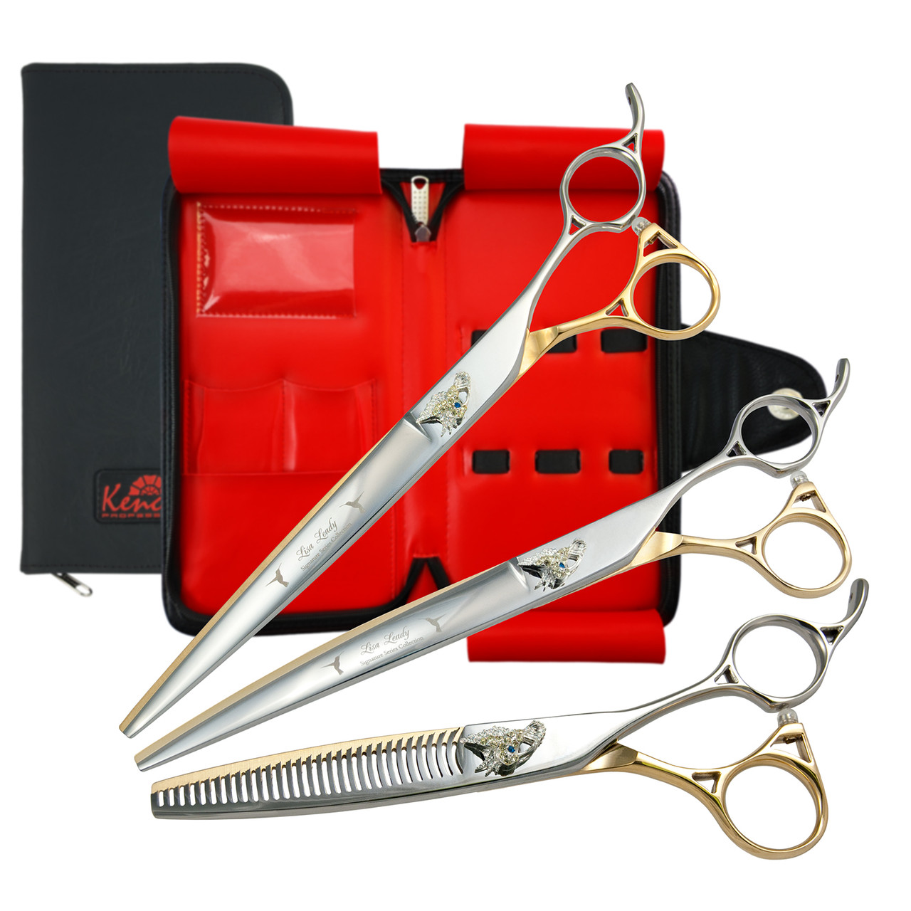 Lisa Leady | 8.0" Set - with Case - Kenchii Grooming
