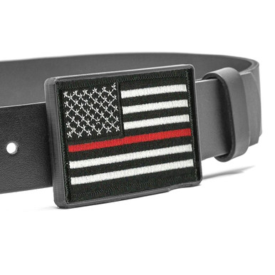Thin Red Line Leather Belt
