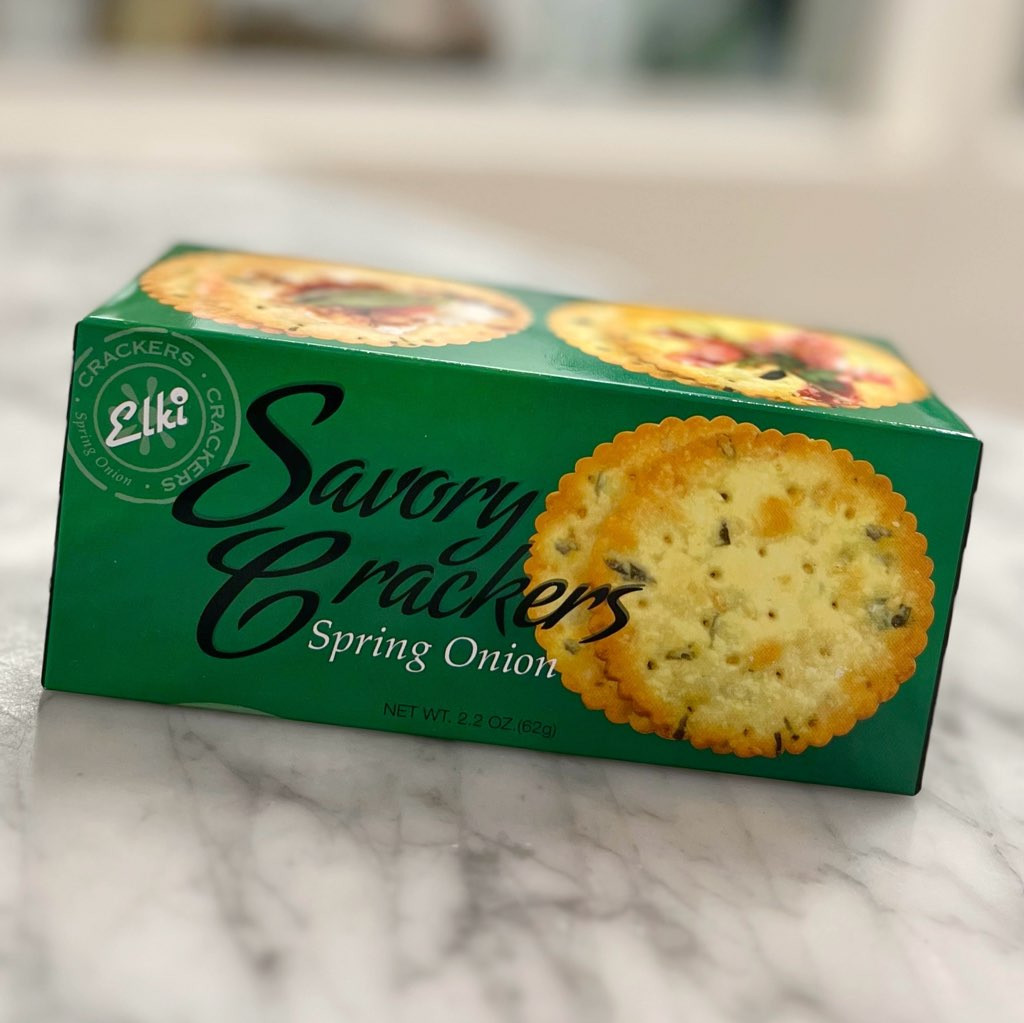 Square Crackers In Green Box