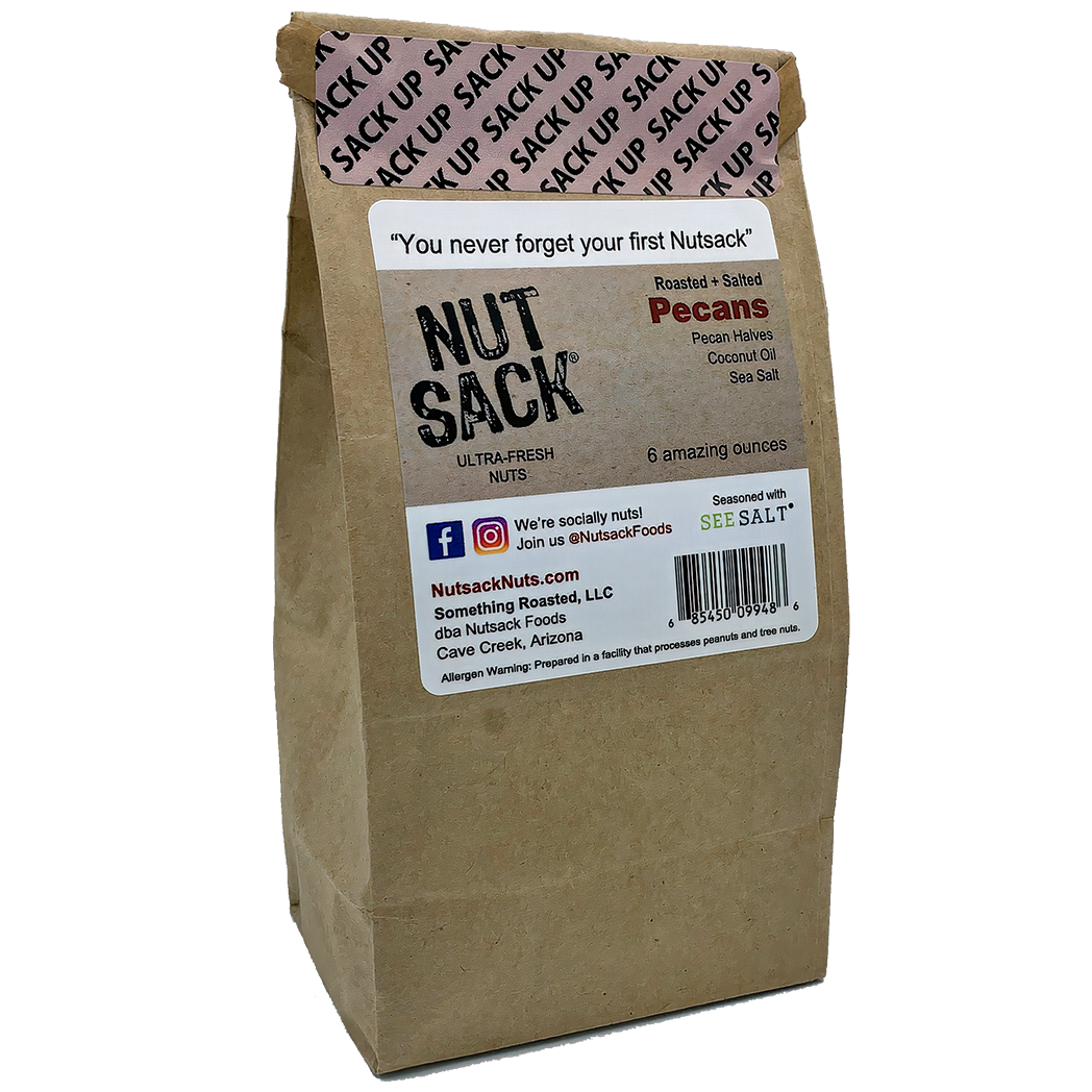 Nutsack Roasted + Salted Pecans 6oz - d'Vine Gourmet