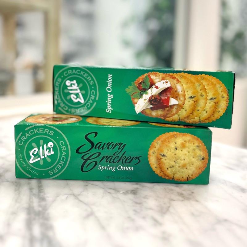 Elki Crackers - Spring Onion 5.3oz - d'Vine Gourmet