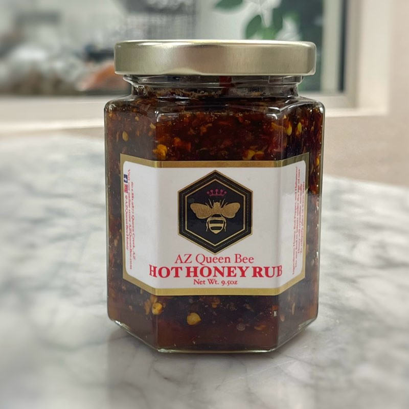 AZ Queen Bee, Hot Honey Rub 9.5oz - d'Vine Gourmet