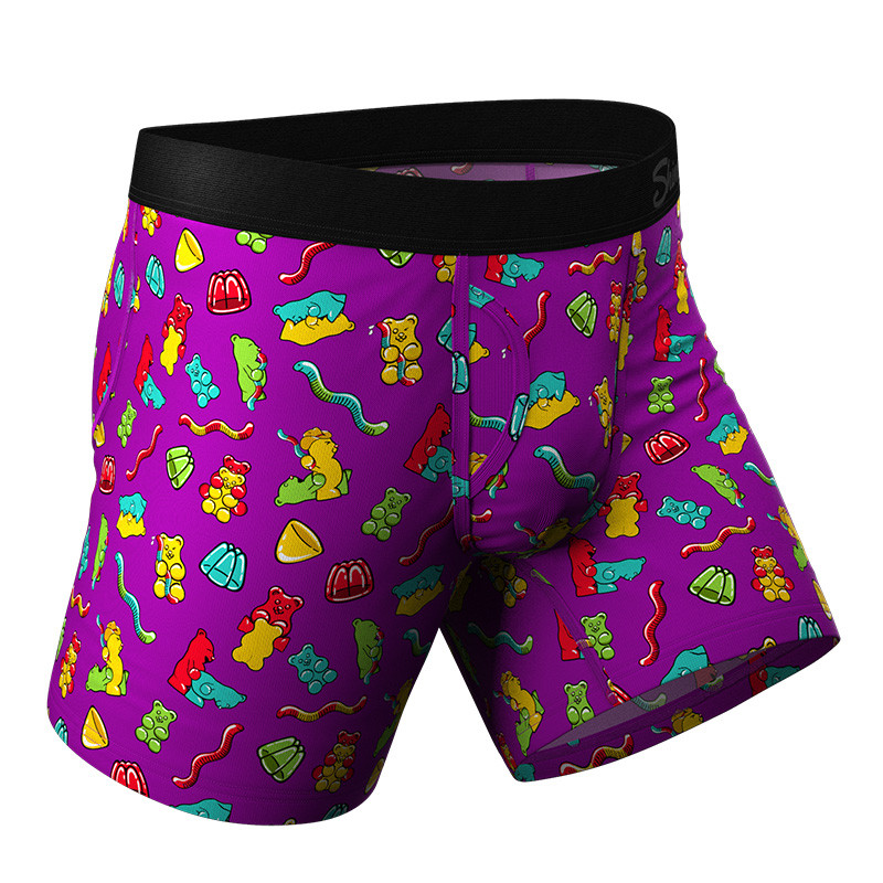 Shinesty The Naughty Bears Boxer - Gummy Bear Sex Positions Print Ball ...